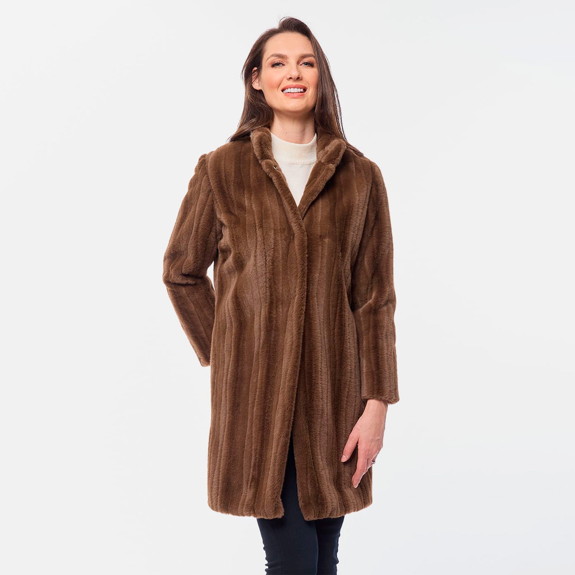 Abrigo Mink con Cuello Foleys 224158