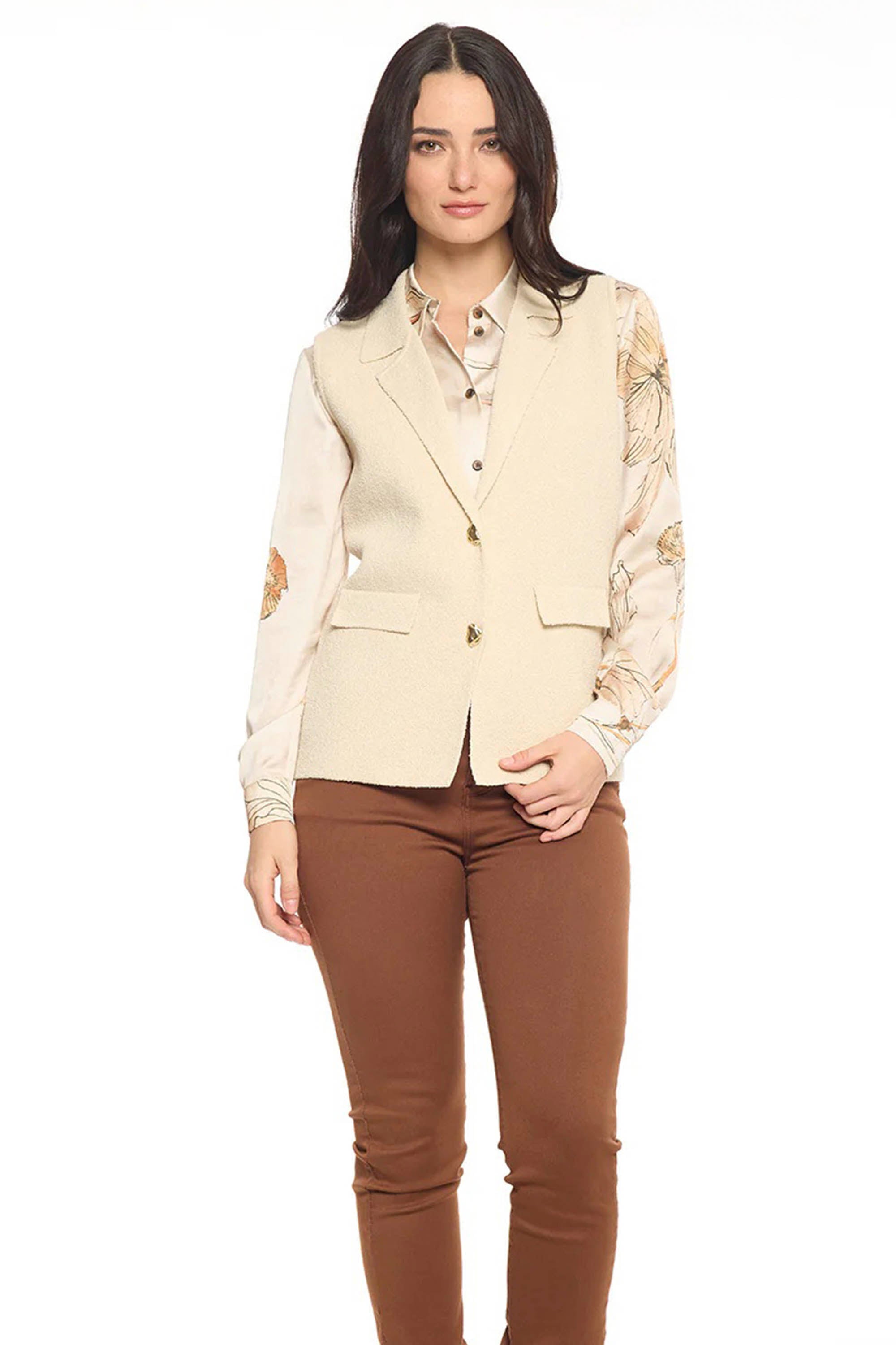 Chaleco Liso Beige Foleys 225449